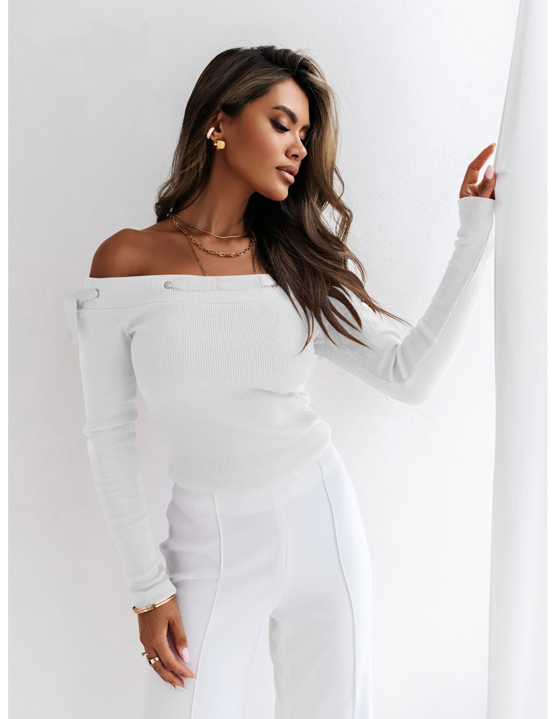 Bluzki hiszpanki modne, tanie z falbankami i bez ramion - Sklep Magmac.pl