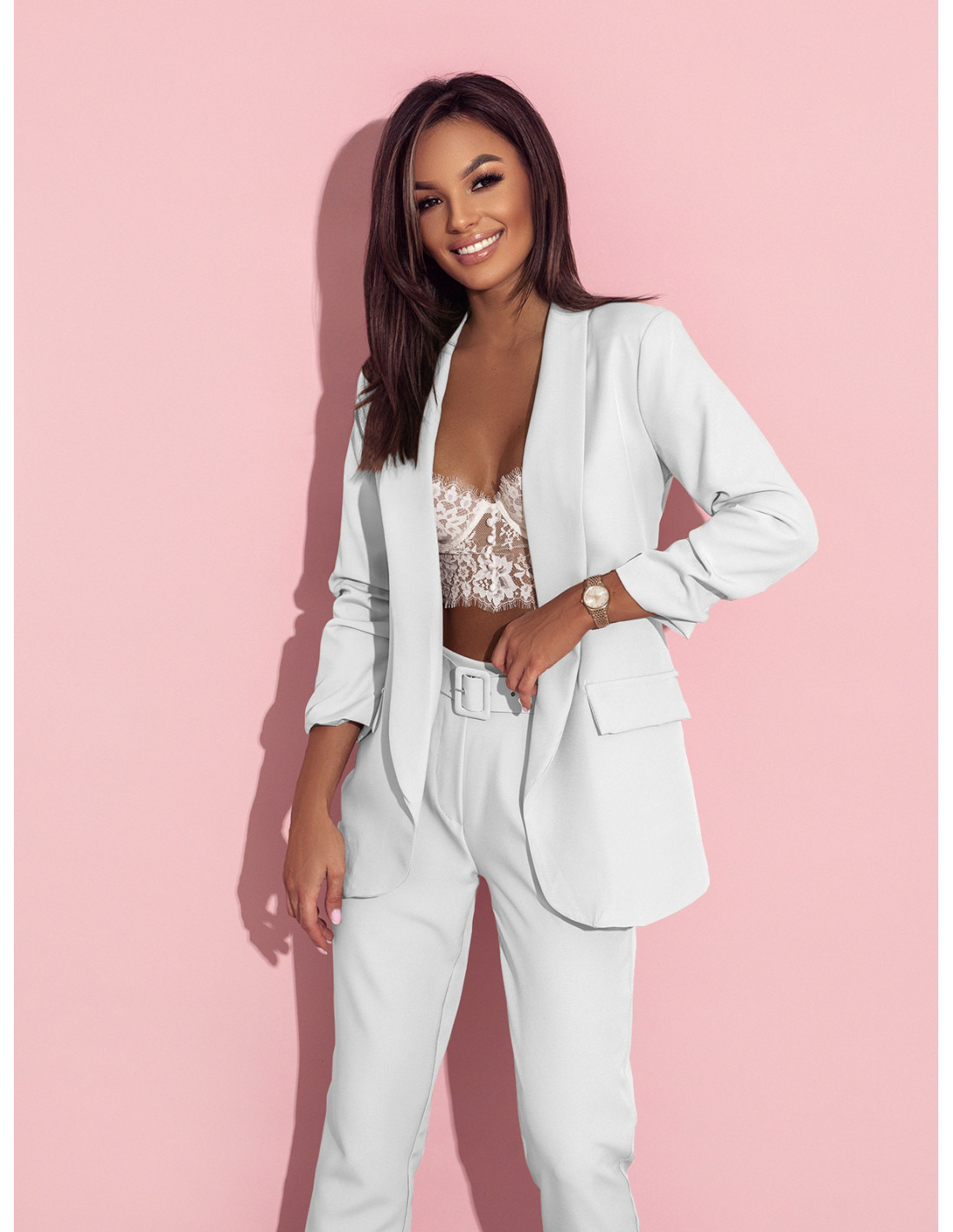 WP Modny garnitur marynarka i spodnie - biały - sklep magmac.pl - Sklep ...