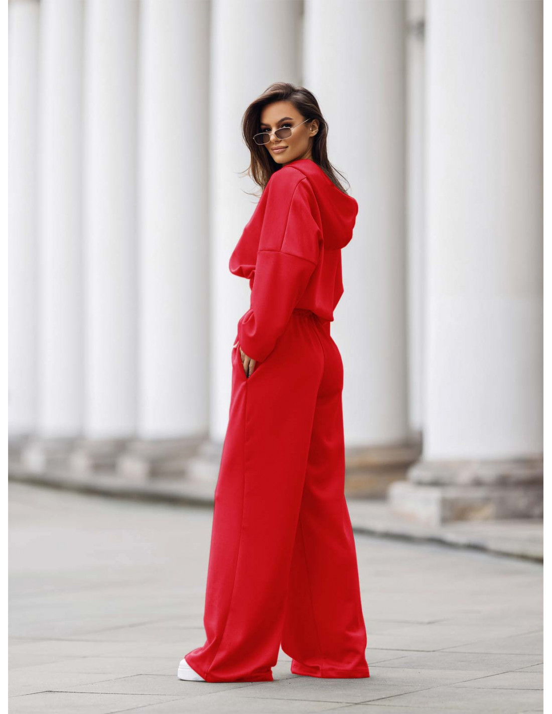 WP Stylowy komplet dresowy z tencelu - czerwony-sklep magmac.pl - Sklep ...